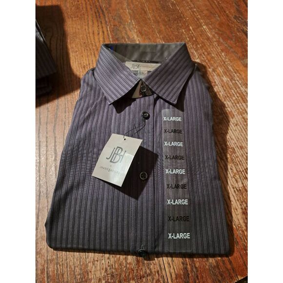 Jhane Barnes | Shirts | New Jbh By Jhane Barnes Mens Xl Slim Fit Black ...